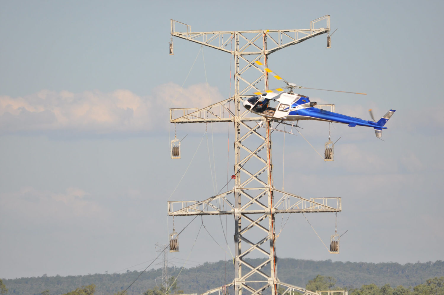 Cable Stringing 6 | Meridian Helicopters | Aerial Platform | Precision ...