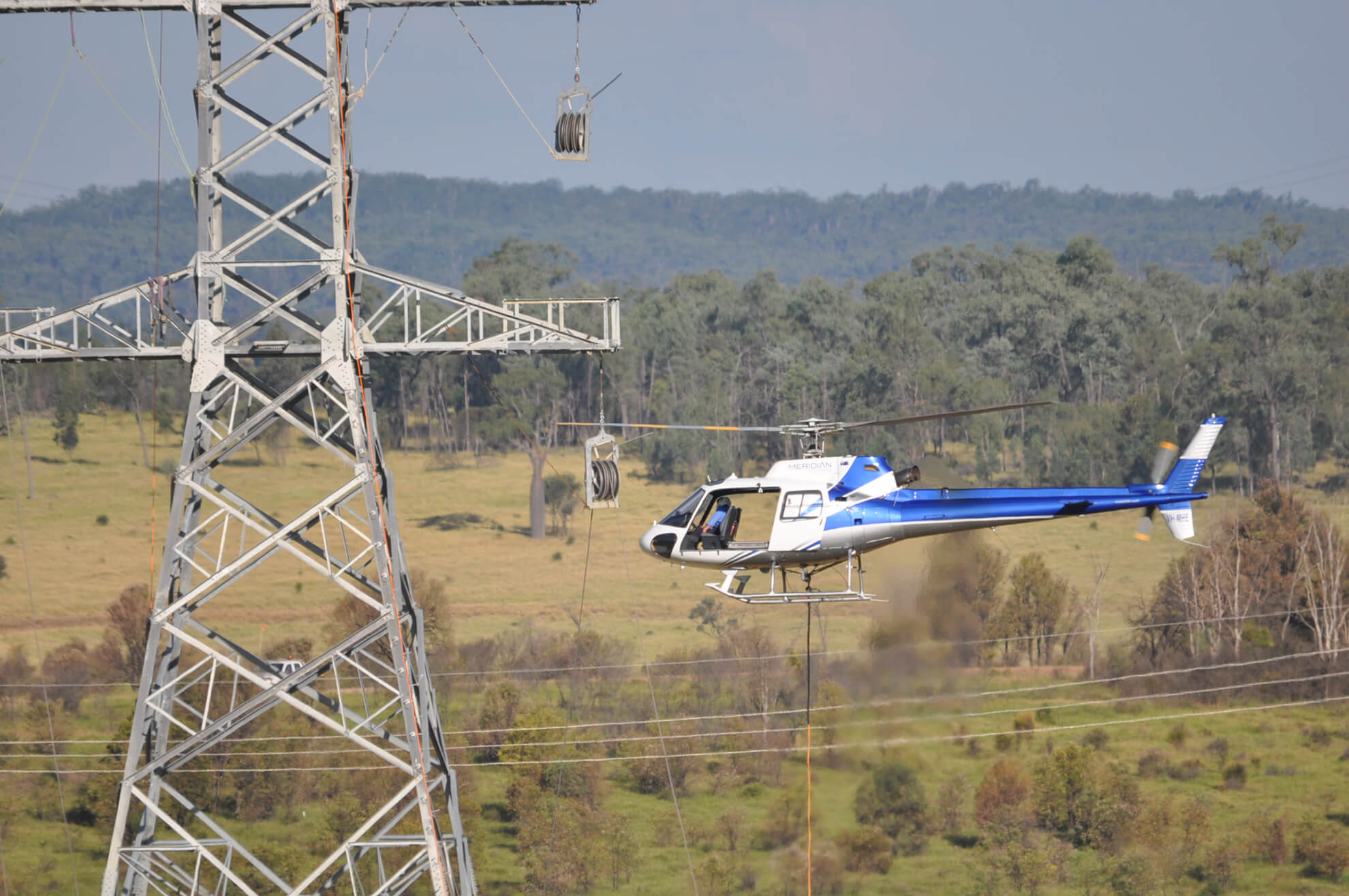 Cable Stringing 3 | Meridian Helicopters | Aerial Platform | Precision ...